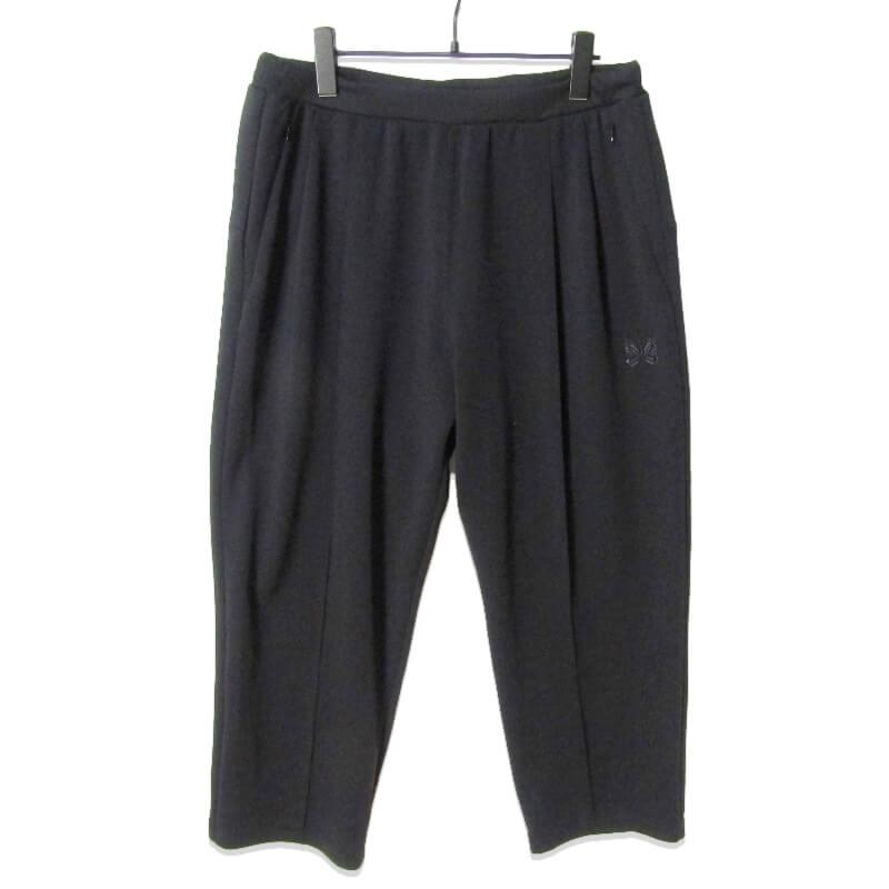 Needles 美品 NEEDLES ニードルス 2タック イージーパンツ KP229 22SS Tucked W.U. Pant PE/PU Jersey ジャージ ブラック 黒 M ...