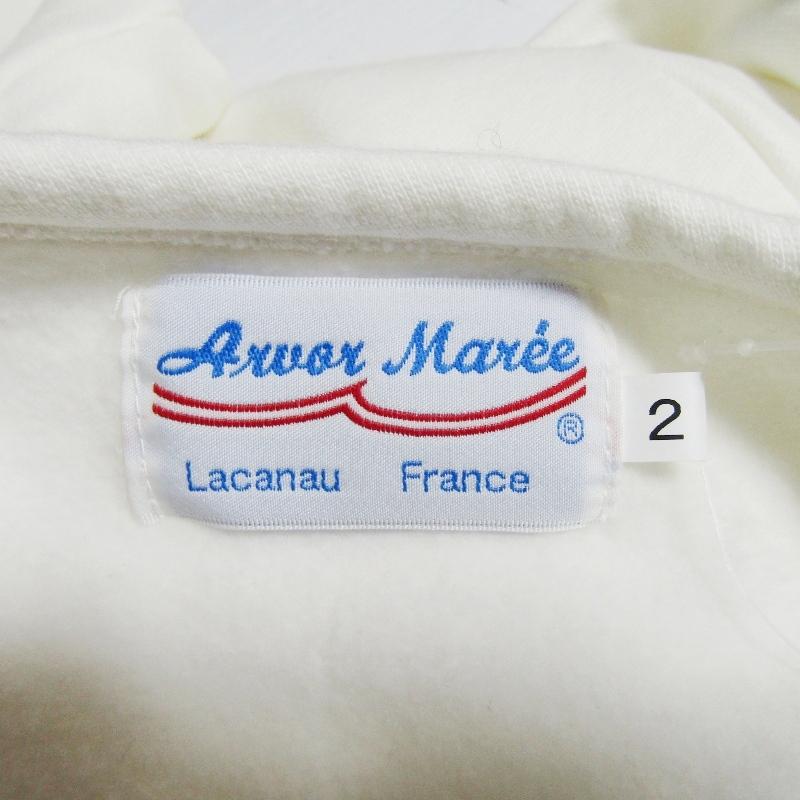 未使用 Arvor Maree アルボーマレー スウェット トレーナー ショルダーボタン コットン スエット 日本製 ホワイト 白 2 27110324 : クラシック - 通販 ...