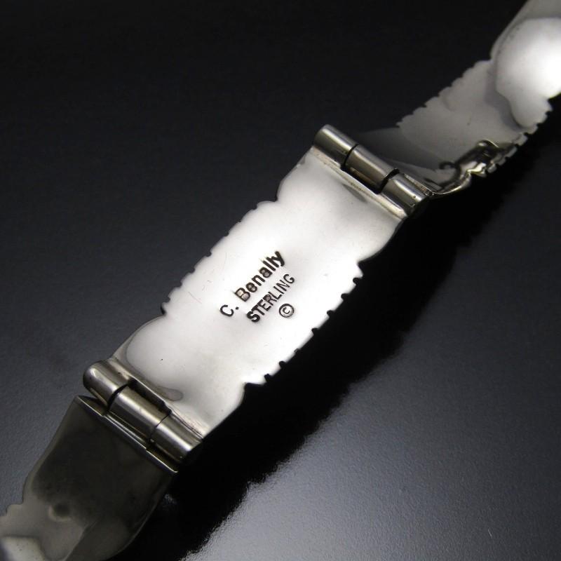 美品 Chester Benally ナバホ族 ブレスレット ピンクシェル チェスターベナリー インレイ バングル インディアンジュエリー ...