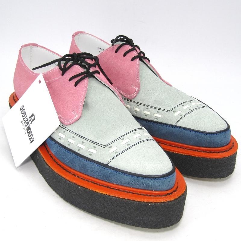 未使用 FACETASM×GEORGE COX ファセッタズム ジョージコックス M/G GIBSON SHOE LOW 15398 マルチ ...