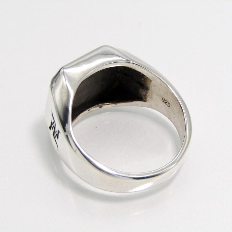 WACKO MARIA 未使用 ワコマリア リング WMGP-RG07 SIGNET RING TYPE-2 シグネットリング タイガーアイ SV925 15号 28006053 ...