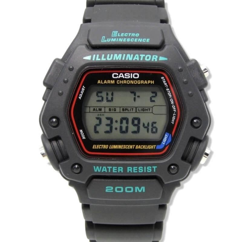 CASIO 美品 カシオ DW-290-1V 海外モデル 3231 並行輸入 チープカシオ チプカシ デジタル スポーツ ブラック 黒 ...