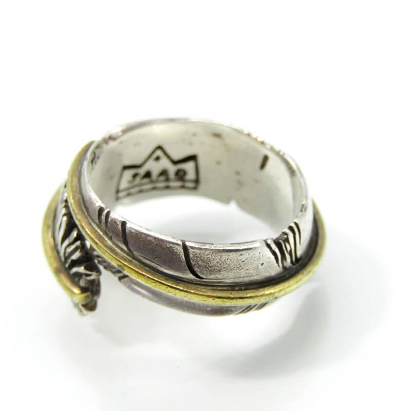 SAAD サード リング フェザー ブロンズライン フリーリング R-45-S 羽根 シルバー925 指輪 ユニセックス 19号 28006204 : クラシック - 通販 - Yahoo ...
