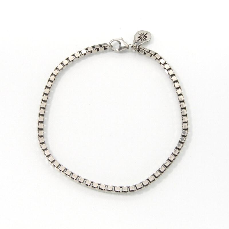 SAAD サード ブレスレット ベネチアンチェーン ボックス リンク SV925 メンズ シルバー925 28006448 : クラシック - 通販 - Yahoo!ショッピング