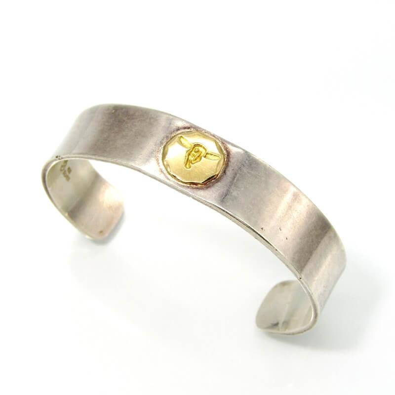 TADY&KING タディアンドキング バングル 平打ち GPロングホーン Sサイズ プレーン SV925 K18 メンズ レディース 28006661 : 28006661 : クラシック ...