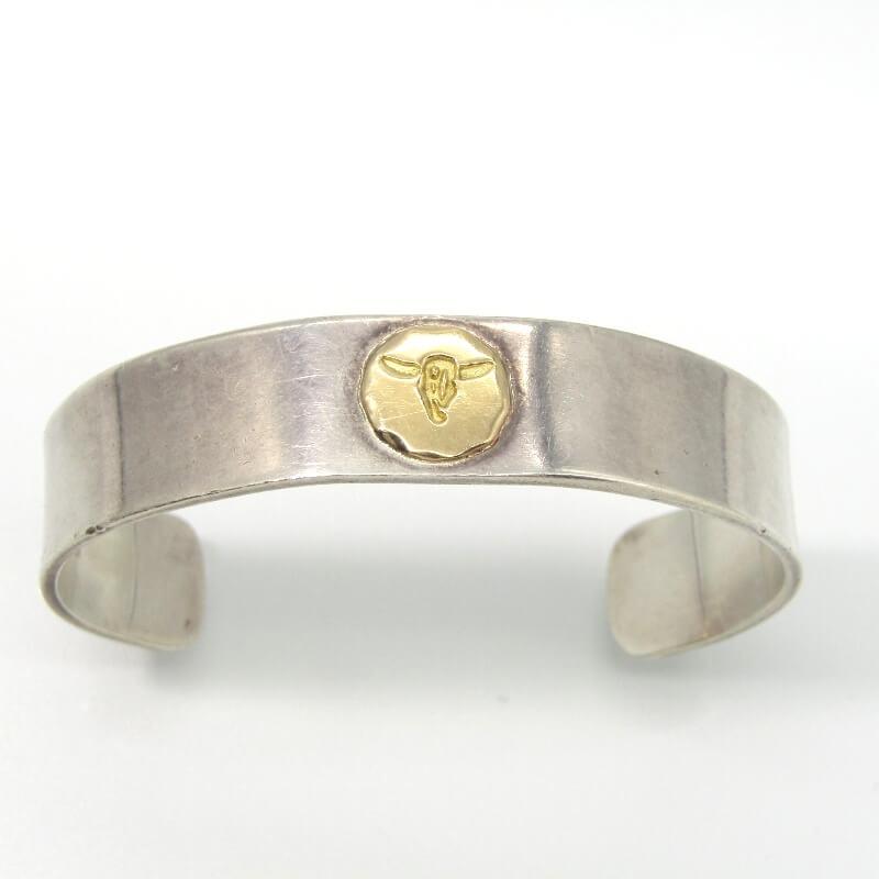 TADY&KING タディアンドキング バングル 平打ち GPロングホーン Sサイズ プレーン SV925 K18 メンズ レディース 28006661 : 28006661 : クラシック ...