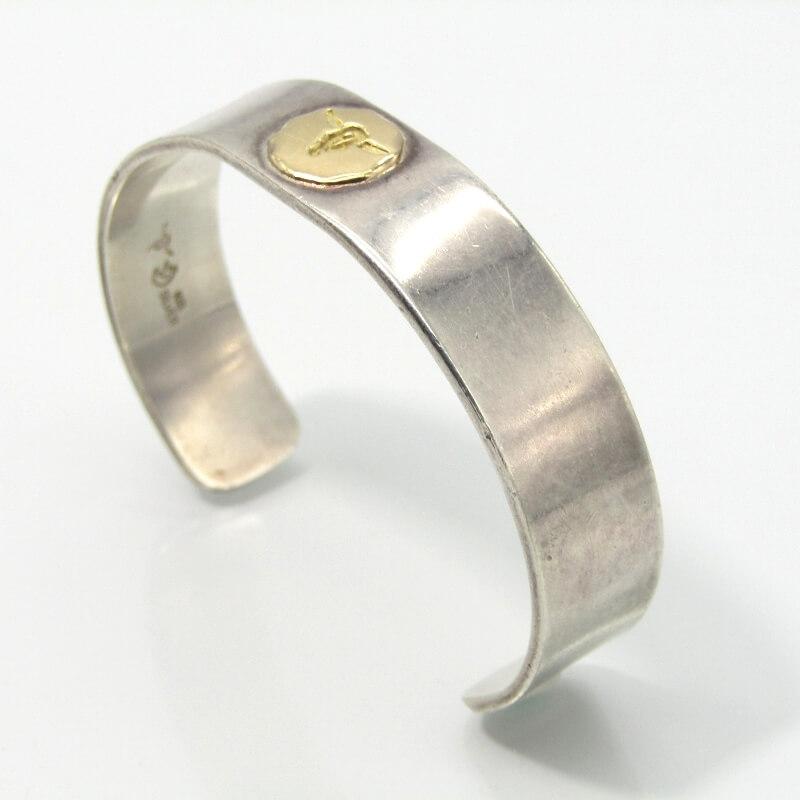 TADY&KING タディアンドキング バングル 平打ち GPロングホーン Sサイズ プレーン SV925 K18 メンズ レディース 28006661 : 28006661 : クラシック ...