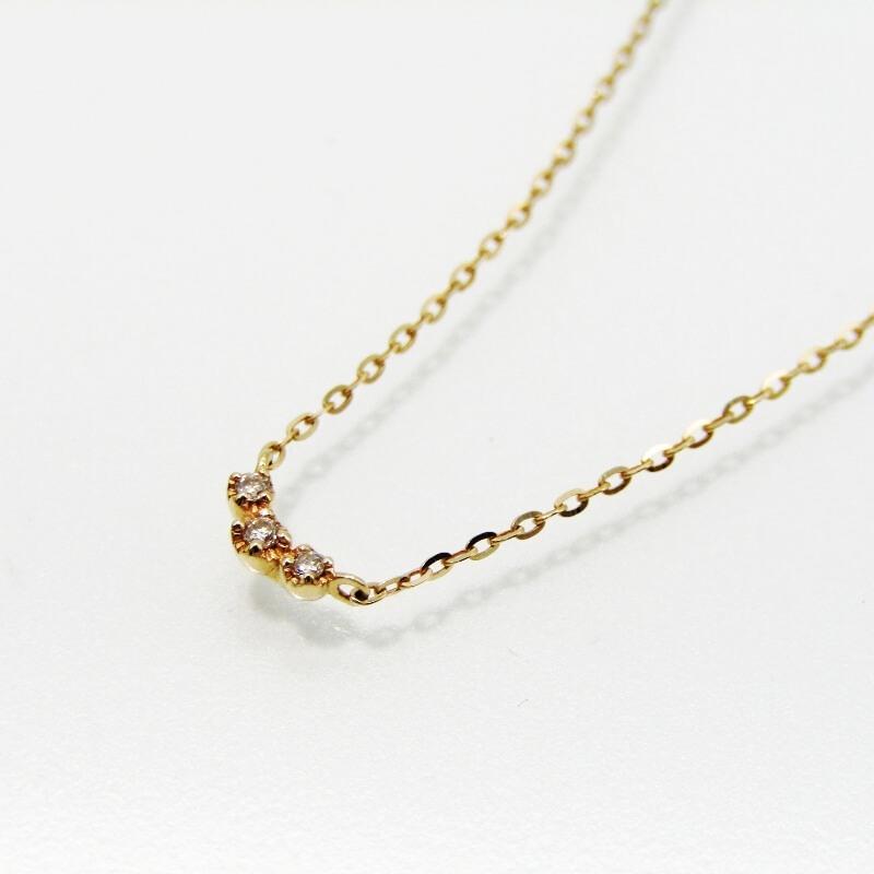 美品 agete アガット ネックレス K10YG WEB限定 ダイヤモンド 3石 0.01ct イエローゴールド レディース 28006838 : クラシック - 通販 - Yahoo!ショッピング