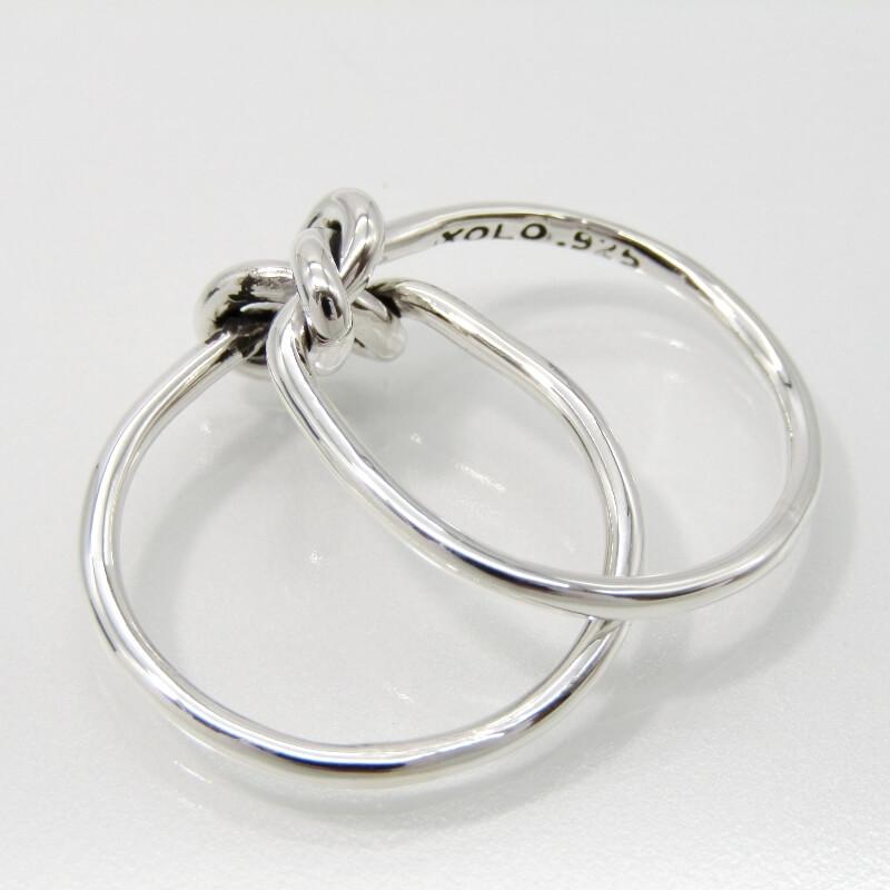 未使用 XOLO JEWELRY ショロ リング Double Knot Ring Small L XOR028 ダブルノット スモール 2連 SV925 TAXCO 19号 28007243 ...