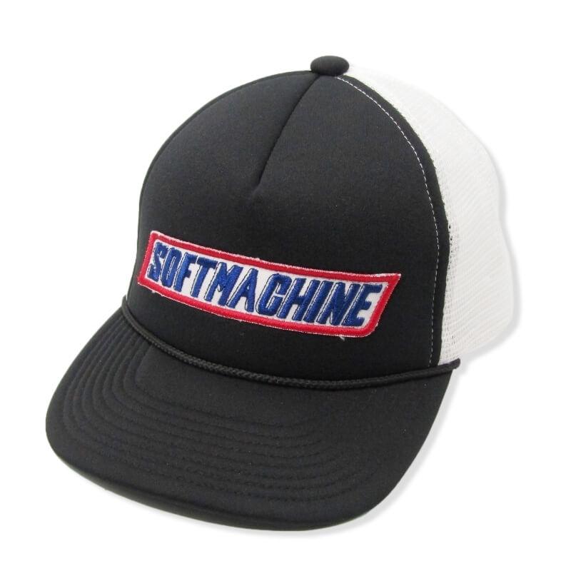 Softmachine SOFTMASHINE ソフトマシーン メッシュキャップ NOUGAT CAP ヌガー ワッペン スナップバック ブラック ホワイト 28007827 : クラシック ...