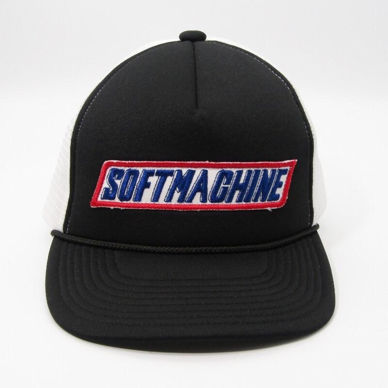 Softmachine SOFTMASHINE ソフトマシーン メッシュキャップ NOUGAT CAP ヌガー ワッペン スナップバック ブラック ホワイト 28007827 : クラシック ...