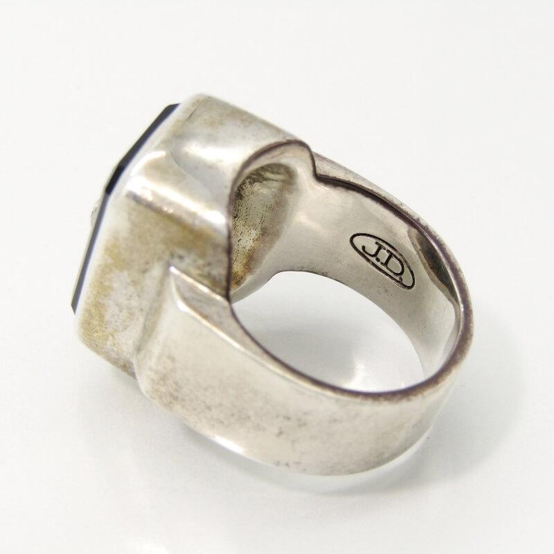 JUSTIN DAVIS ジャスティンデイビス リング SRJ100 EMINEM RING エミネム オニキス ダイヤモンド クロス ...