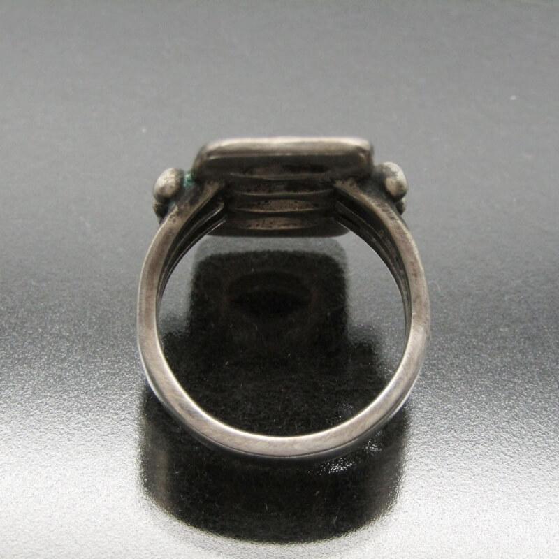 美品 Edison Sandy Smith ナバホ族 リング スタンプワーク エディソンサンディスミス ESS メンズ レディース 指輪 13 ...