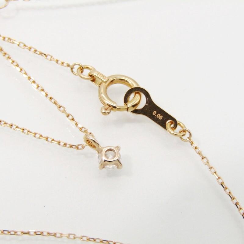 美品 ete エテ ネックレス 260838-660838 ブライト K18PG ダイヤモンド 0.06ct カリクスセッティング ピンクゴールド 日本製 28008604 : クラシック ...