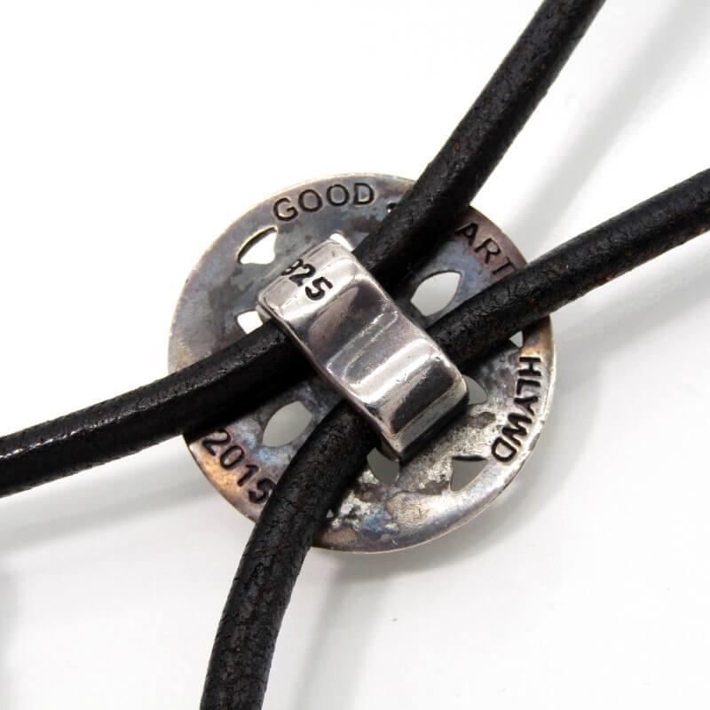 Good Art HLYWD グッドアートハリウッド ボロタイ LEATHER＆STERLING BOLO JUMBO ROSETTE GABOLOJ-R ロゼット コンチョ レザー ...
