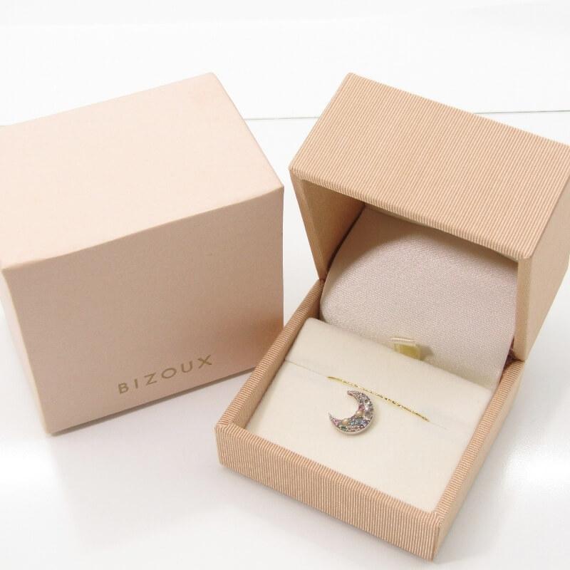 BIZOUX ビズー ペンダント スノールナブーケ K18WG BX02517 マルチカラー ムーンモチーフ ジュエル レディース トップ チャーム 28008670 : 28008670 ...