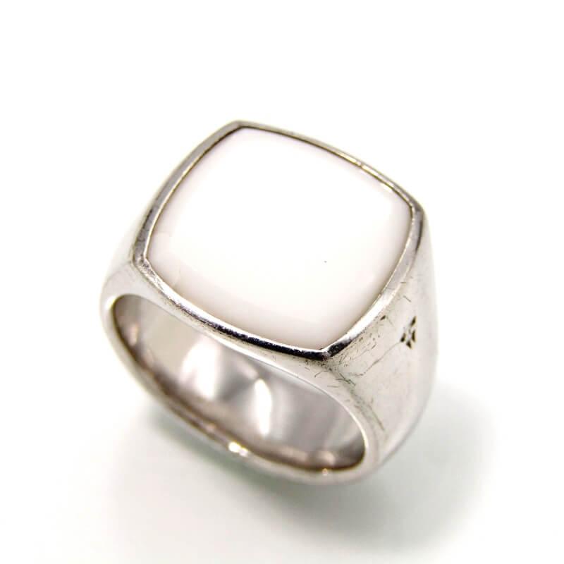 TOMWOOD トムウッド リング Cushion White Agate Ring #52 クッション ホワイトアゲート SV925 ロジウムメッキ 12号 28008761 : クラシック ...