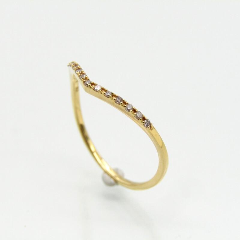 agete アガット リング 10164111095 K18YG ダイヤモンド 0.06ct デコルテライン ハーフエタニティリング レディース 13号 28008882 : クラシック ...