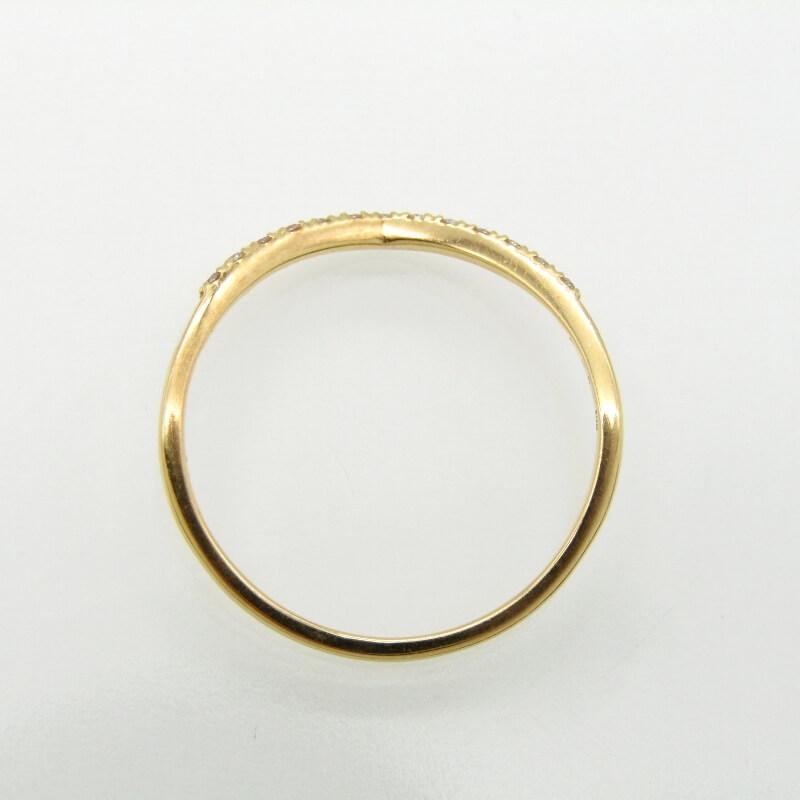 agete アガット リング 10164111095 K18YG ダイヤモンド 0.06ct デコルテライン ハーフエタニティリング レディース 13号 28008882 : クラシック ...