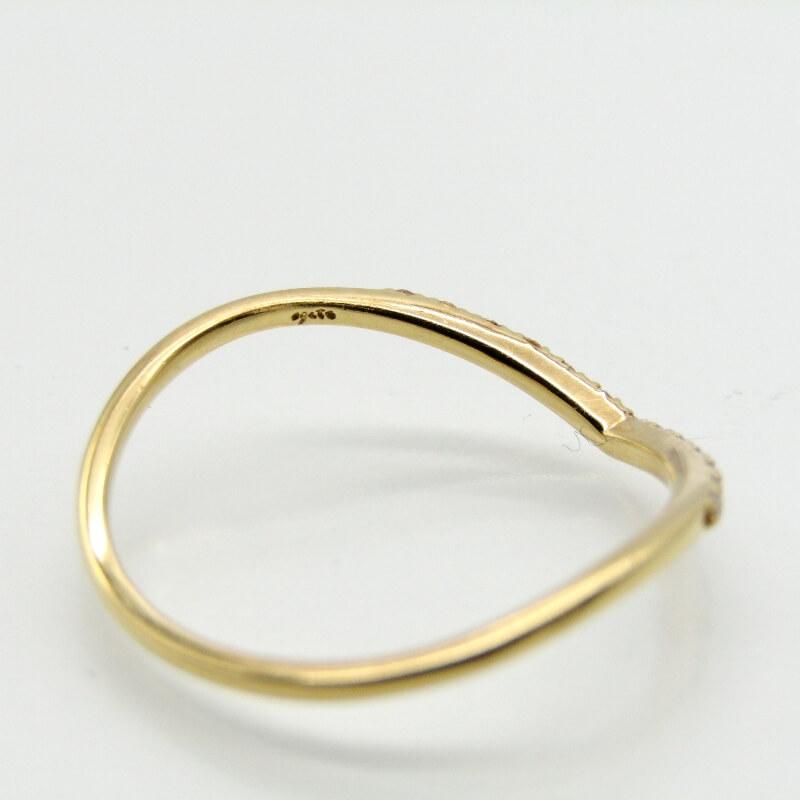 agete アガット リング 10164111095 K18YG ダイヤモンド 0.06ct デコルテライン ハーフエタニティリング レディース 13号 28008882 : 28008882 ...