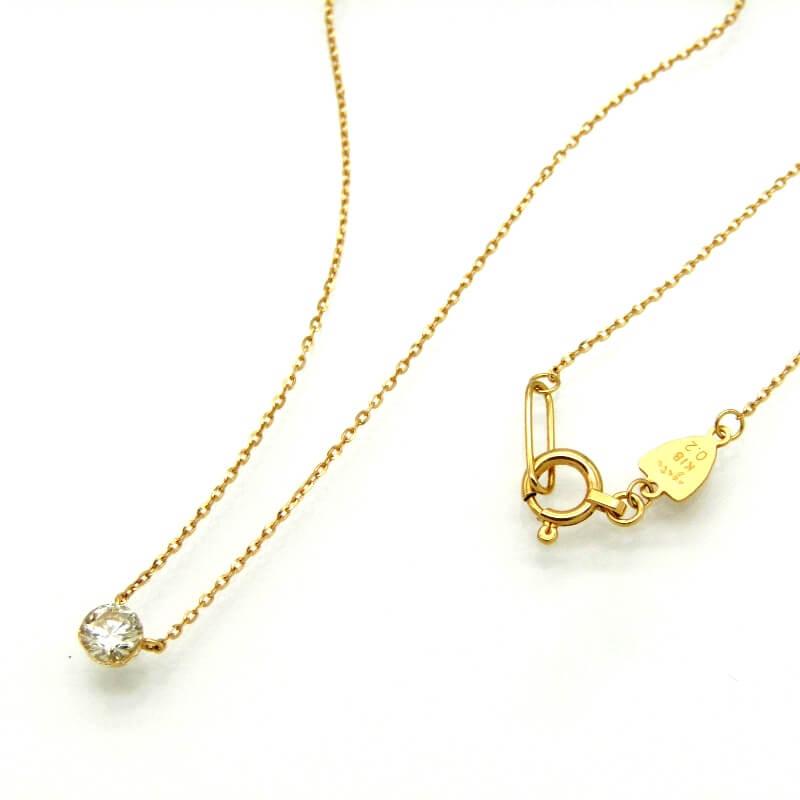 美品 agete アガット ネックレス 10184116047 K18YG ダイヤモンド 0.2ct イエローゴールド レディース 28008883 : クラシック - 通販 - Yahoo ...