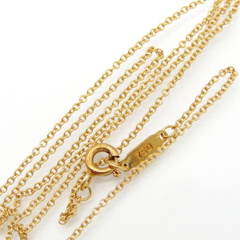 TIFFANY&Co. 美品 Tiffany&Co. ティファニー ネックレス シェル 貝殻 Au750/K18YG イエローゴールド レディース ペンダント 28009043 : クラシック ...