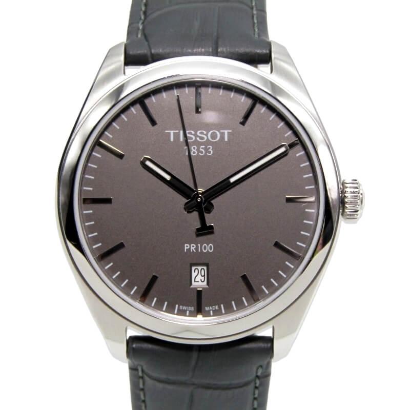 美品 TISSOT ティソ PR100 T101.410.16.441.00 T101410A T-CLASSIC 39mm レザー クオーツ ...