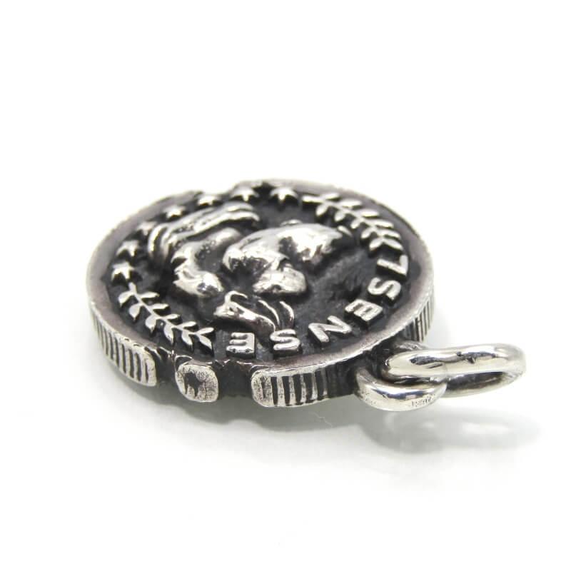 美品 7SENSE セブンセンス ジオラマ ペンダント グレイハウンド コイン ROYAL TOP MODEL SV925 ネックレストップ ...