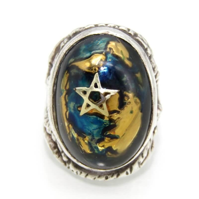 ALEX STREETER アレックスストリーター リング ANGEL HEART RING 2016 GALAXY PLANET EARTH エンジェルハートリング 10.5号 ...