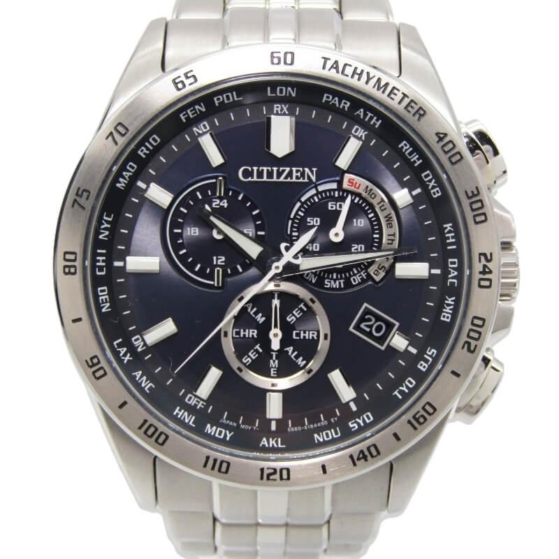CITIZEN シチズン COLLECTION CB5870-91L E660-S119944 コレクション エコドライブ 電波ソーラー クロノグラフ SS ネイビー 28009827 ...