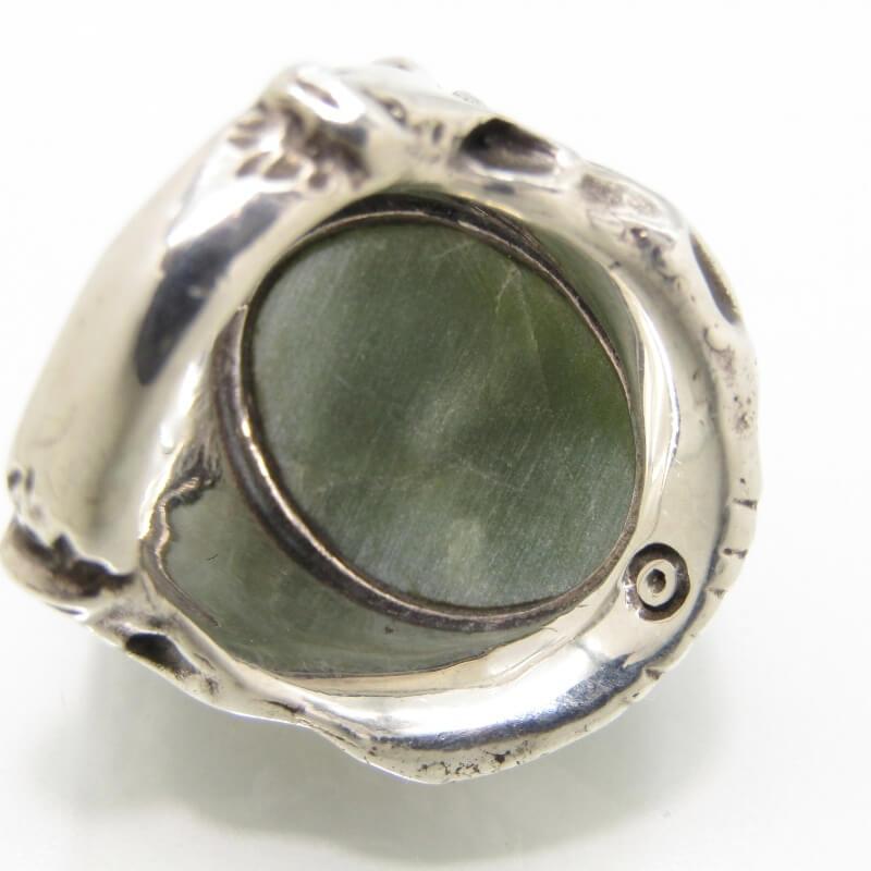 ALEX STREETER 美品 アレックスストリーター リング ANGEL HEART RING REAL JADE 10K GOLD STAR 翡翠 ヒスイ SV925 10.5号 ...