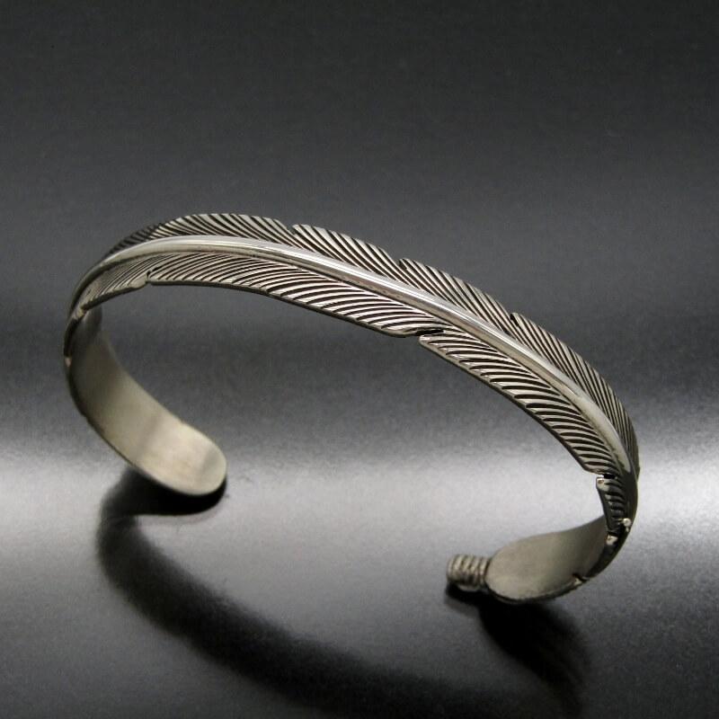 美品 Harvey Mace ナバホ族 バングル フェザー ハーヴィーメイス ブレスレット メンズ レディース 28010038 ...