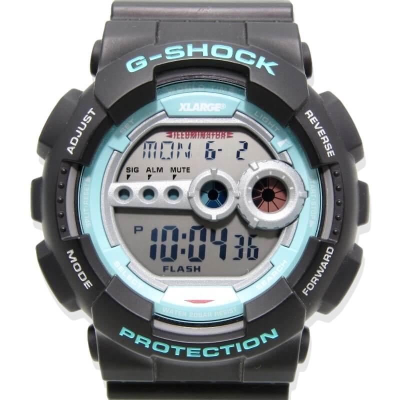 G-SHOCK CASIO Gショック GD-100 X-LARGE コラボ エクストララージ 3263 デジタル 限定モデル ブラック ...