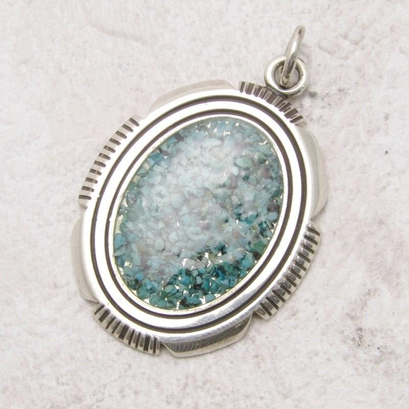 美品 CALEE キャリー TURQUOISE LARGE HEAD CL-16AW009AC ターコイズ ペンダント ヘッド ラージ ...