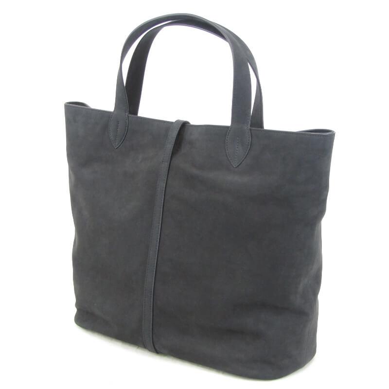 美品 ACATE アカーテ トートバッグ KAUS 38401001145 カーフ ヌバック レザー ブラック 黒 30011698 ...