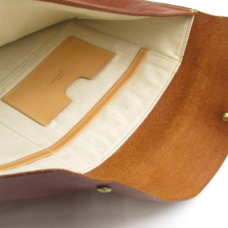 genten dan ゲンテン クラッチバッグ レザー A4 ドキュメントケース ブラウン 茶 30011870 : クラシック - 通販 - Yahoo!ショッピング