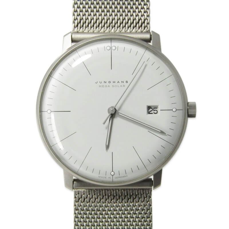 JUNGHANS ユンハンス Max Bill Mega Solar 059 2022 48 マックスビル メガ ソーラー 38mm チタニウム グレー 30012372 : クラシック ...