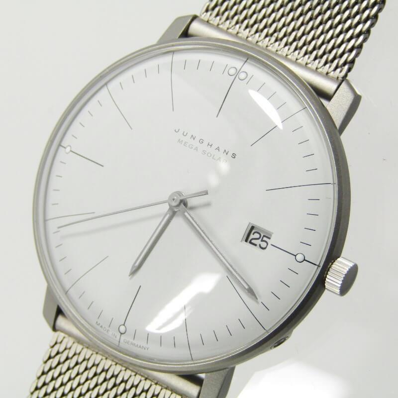 JUNGHANS ユンハンス Max Bill Mega Solar 059 2022 48 マックスビル メガ ソーラー 38mm チタニウム グレー 30012372 : クラシック ...