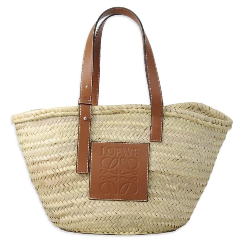 LOEWE ロエベ バスケットバッグ 327.02.S92 かごバッグ アナグラム パームリーフ レディース ナチュラル 30012423 : クラシック - 通販 - Yahoo!ショッピング