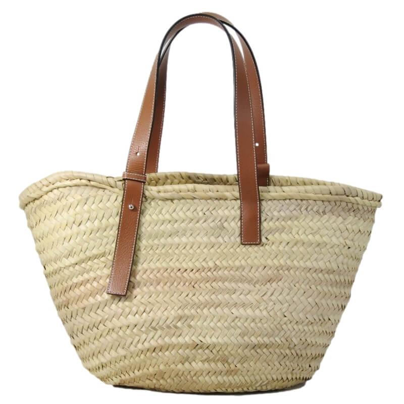 LOEWE ロエベ バスケットバッグ 327.02.S92 かごバッグ アナグラム パームリーフ レディース ナチュラル 30012423 : クラシック - 通販 - Yahoo!ショッピング