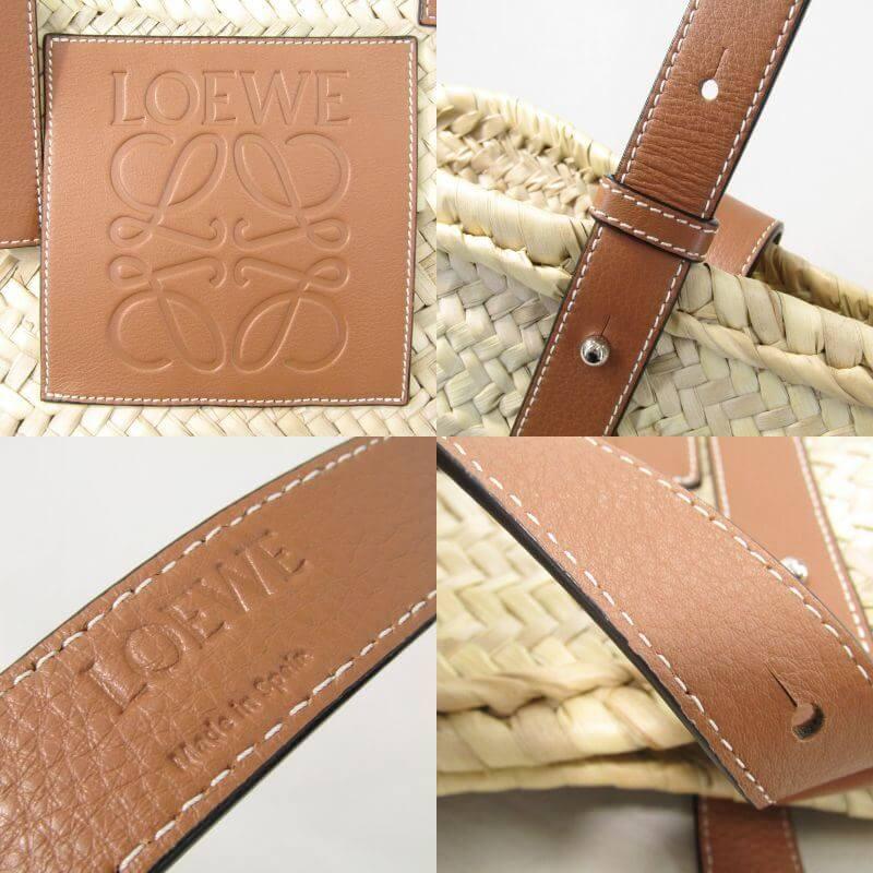 LOEWE ロエベ バスケットバッグ 327.02.S92 かごバッグ アナグラム パームリーフ レディース ナチュラル 30012423 : クラシック - 通販 - Yahoo!ショッピング