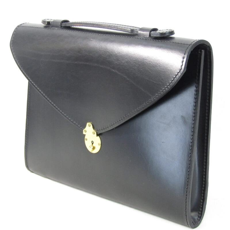 GLENROYAL グレンロイヤル ブリーフケース BEAMS F 別注 ブライドルレザー FLAPOVER 21-62-0142-175 ブラック 黒 30012538 : クラシック ...