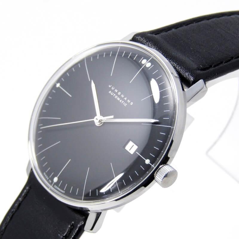 JUNGHANS ユンハンス マックスビル 027 4701 自動巻き 38mm レザー オートマチック Max Bill Automatic ブラック 黒 30012571 : クラシック ...
