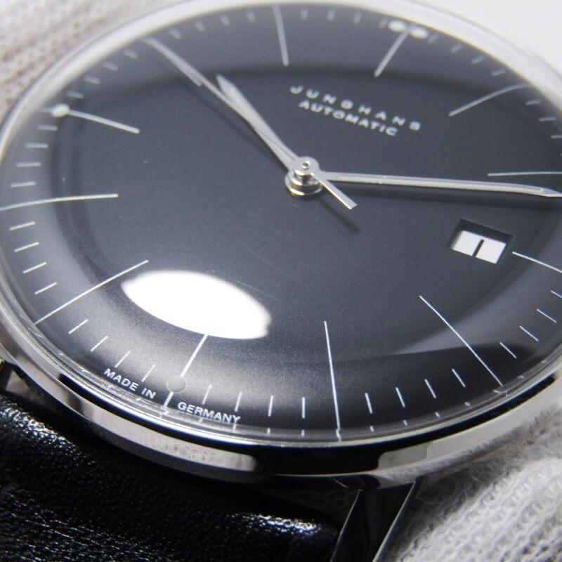 JUNGHANS ユンハンス マックスビル 027 4701 自動巻き 38mm レザー オートマチック Max Bill Automatic ブラック 黒 30012571 : クラシック ...