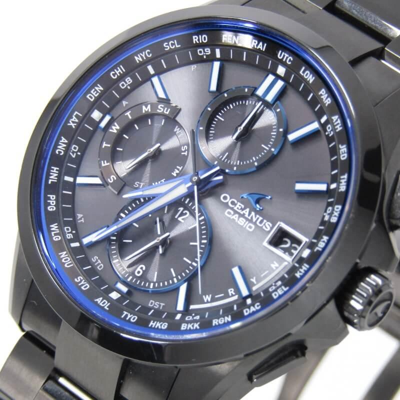 CASIO カシオ オシアナス OCW-T2600B-1AJF 電波ソーラー チタン クラシック OCEANUS Classic Line ブラック 黒 30012602 : クラシック ...