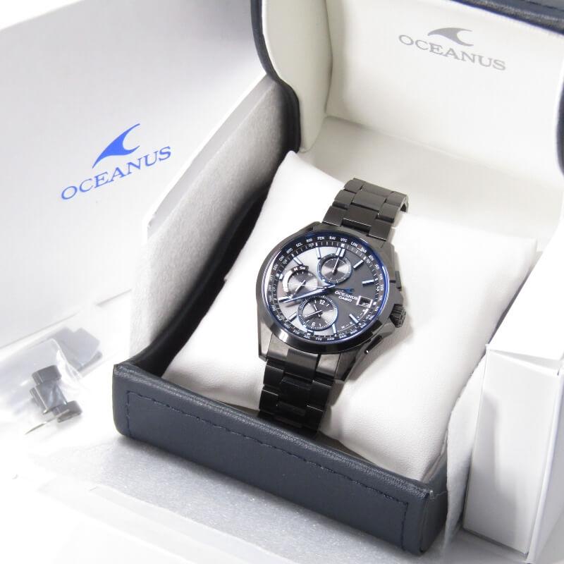 CASIO カシオ オシアナス OCW-T2600B-1AJF 電波ソーラー チタン クラシック OCEANUS Classic Line ブラック 黒 30012602 : クラシック ...