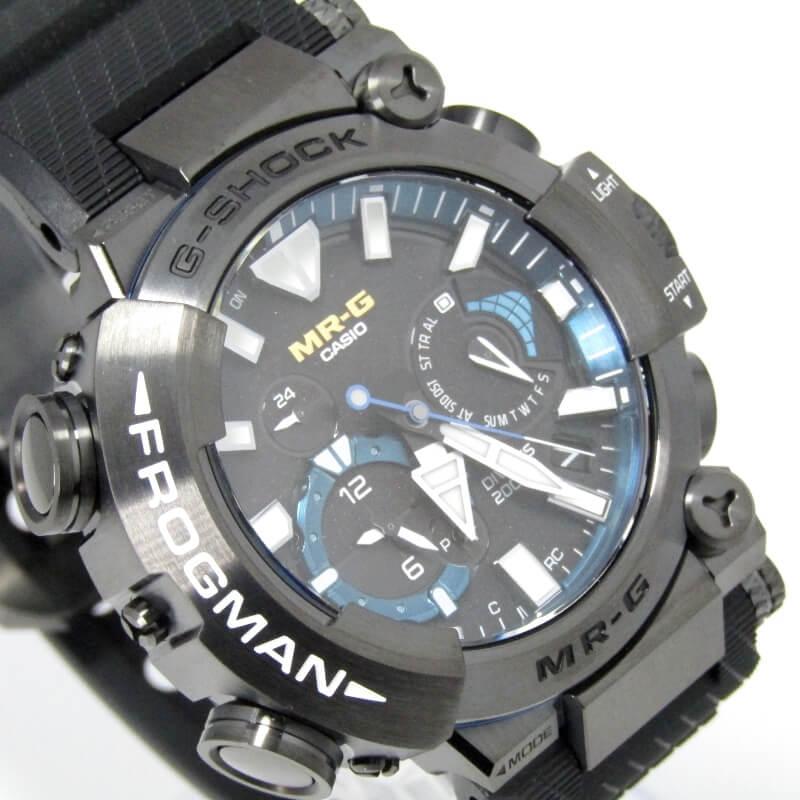 G-SHOCK 美品 CASIO Gショック MRG-BF1000R-1AJR MR-G FROGMAN チタン フロッグマン 電波ソーラー ブラック 黒 30012776 : クラシック ...