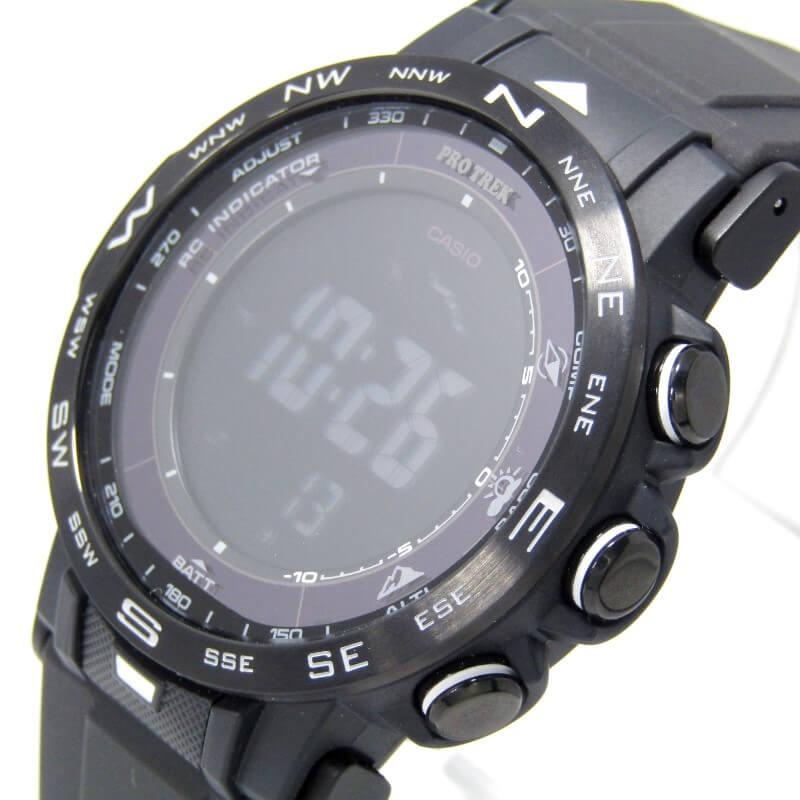 CASIO 美品 カシオ PROTREK PRW-30Y-1BJF プロトレック 電波ソーラー デジタル クライマー アウトドア 登山 ブラック 黒 30012950 : クラシック - 通販 ...
