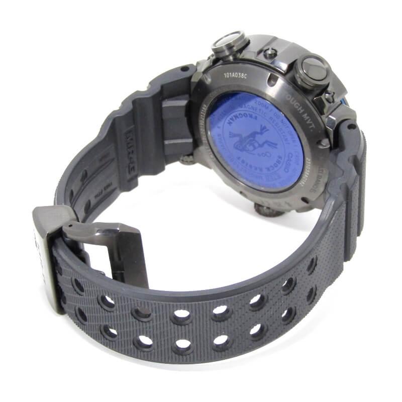 G-SHOCK 美品 CASIO Gショック MRG-BF1000R-1AJR MR-G FROGMAN チタン フロッグマン 電波ソーラー ラバー Bluetooth ブラック ...