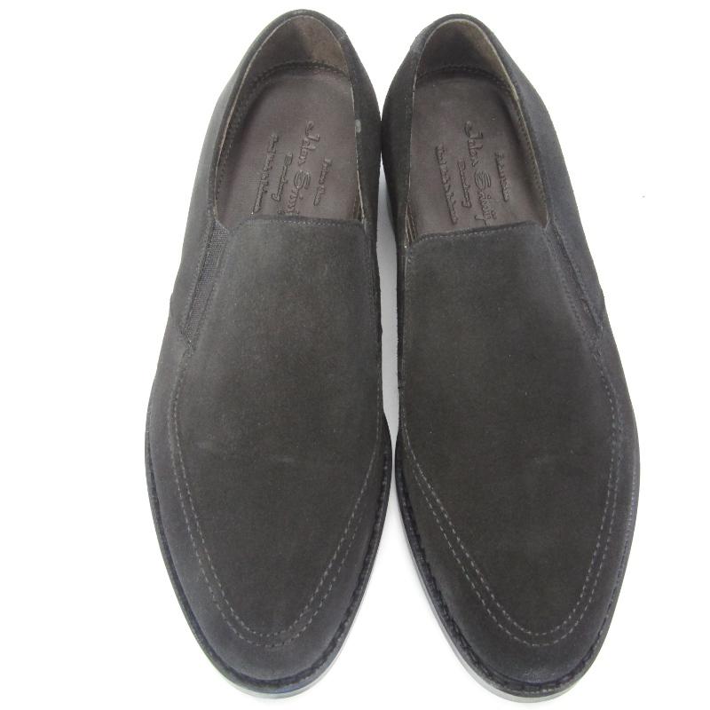 JALAN SRIWIJAYA 未使用 ジャランスリワヤ サイドエラスティック 98920 スリッポン ダイナイト 黒 スエード UK7.5 ...